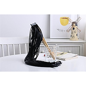 wishprom Ribbon Stick Wands Streamers for Wedding Party Favor (Black-30PCS)