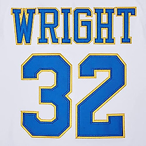 TUEIKGU #22 McCall #32 Wright Love and Basketbal Jersey Crenshaw Shirt 90s Hip hop Basketball Jersey for Men (White32, Medium)