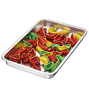 5 Pack Grill Baskets for Outdoor Grill, 11"x16.5" Heavy Duty Stainless Steel Vegetable Grill Basket, Grilling Accessories for All Grills & Smokers - Grilling Gifts for Men