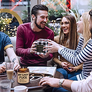 BrightinWint Vanilla Scented Candles, Candle Gifts for Women, Funny My Last F Candle Unique Candles for Home Scented, Hilarious Funny Gifts for Women, Men, BFF, Bestie, Best Friend, Coworker