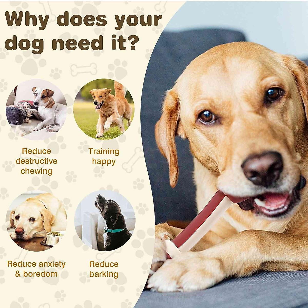 UrbanX Rawhide Free Dog Bones, 8" Real Chicken Wrapped Dog Chew Bones for Great Pyrenees and Other Large Working Dogs Training Treats - 2 Count