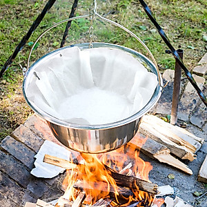 Round Parchment Paper 20 Inches Dutch Oven Liners Disposable White Baking Paper for Cake Pan, Air Fryer, Steamer, BBQ Party, Cakes, Pizza, Meats and Vegetables (40 Pieces)