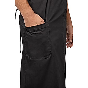 Chef Works Unisex Brio Chef Apron, Black, One Size