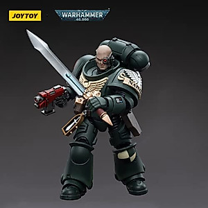 JoyToy 1/18 Action Figure Warhammer 40,000 Dark Angels Intercessors Brother Nadael Collection Model(4.72inch)