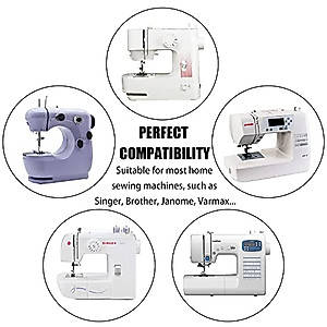 120Pcs Sewing Machine Needles Set Universal Standard Needle for Singer, Brother, Janome, Varmax, Home Sewing Machines Needles in Size HAX1 65/9, 75/11, 80/12, 90/14, 100/16, 110/18