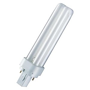 Osram 13W Dulux-D 2-Pin G24d-1 Cap 840 [4000K] Cool White Colour Energy Saving Compact Fluorescent Lamp
