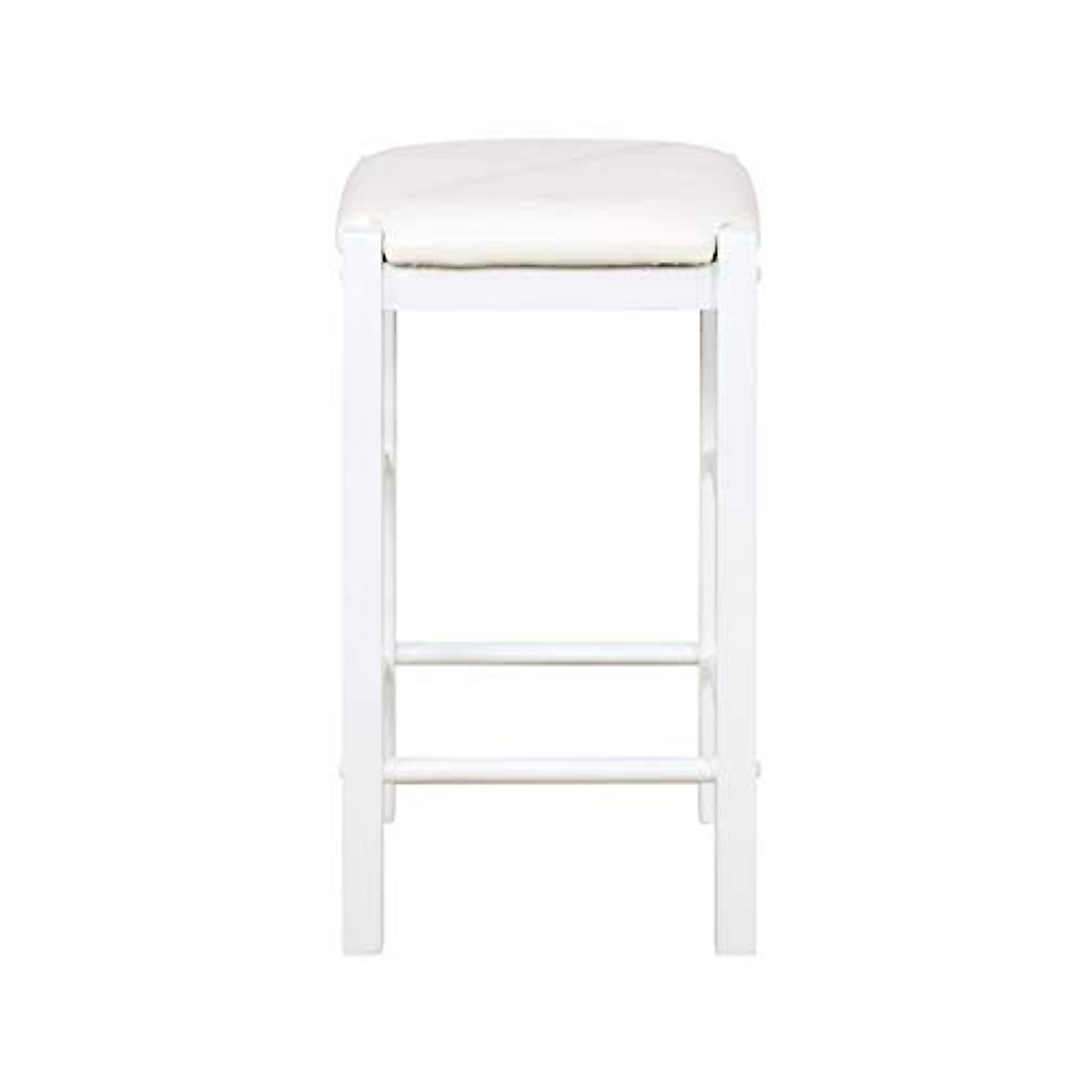 Linon White 3 Piece Faux Marble Tavern Set