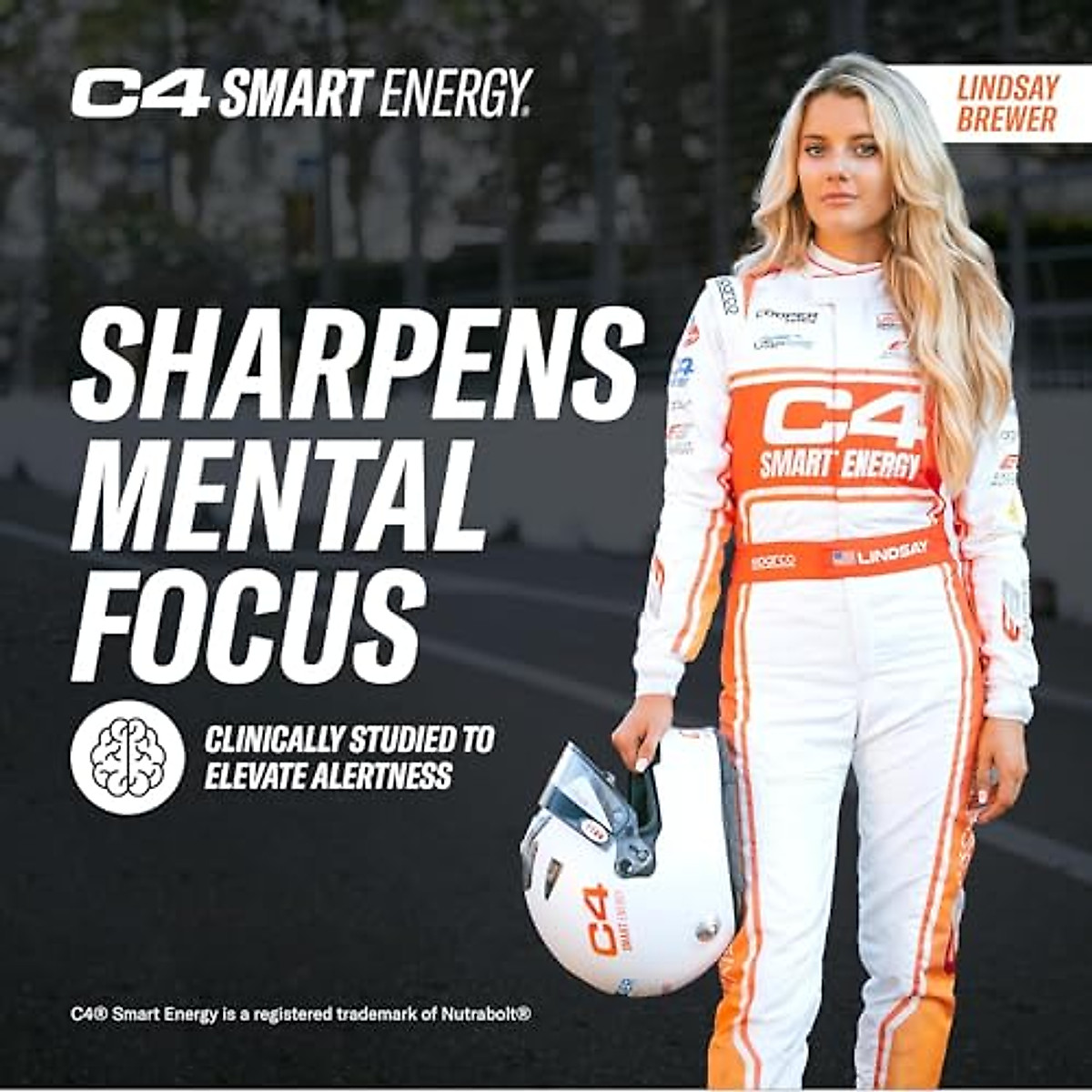 C4 Smart Energy Drink – Boost Focus and Energy with Zero Sugar, Natural Energy, and Nootropics - 200mg Caffeine - Blue Raspberry (12oz Pack of 12)