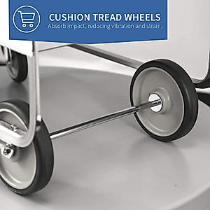 Lakeside Manufacturing 722 Utility Cart, Stainless Steel, 3 Shelves, 700 lb. Capacity (Fully Assembled)