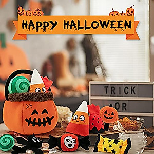 teytoy My First Halloween Pumpkin Set 8Pcs Halloween Plush Toys for Babies and Toddler,Stuffed Pumpkin Plush Halloween Baby Gifts,Halloween Party Decoration