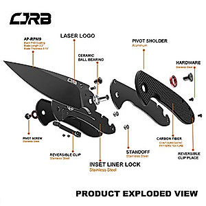 CJRB Feldspar Big Bundled with Small Black Great EDC Knife Companion