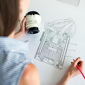 Tracing Paper Roll 12 Inch x 30 Yards White Trace Paper Roll Translucent Pattern Paper for Drawing Sewing Sketching