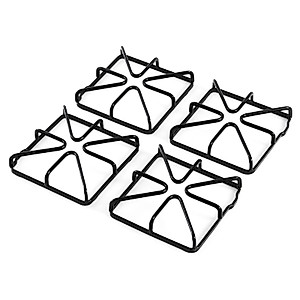 WB31X20643 Grate Replacement Parts For GE Burner Grate Kenmore Hotpoint Stove Parts General Electric Gas Range Parts Stove Surface Top Grate Metal Steel Rack 4 Pieces
