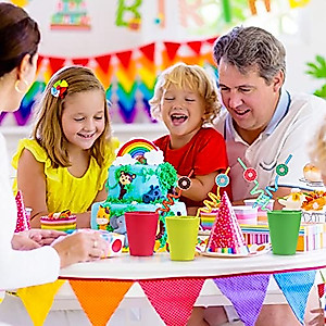 32pieces Kids Drinking Straws Reusable Donut Theme Kids Party Straws for Theme Party Crazy Straw