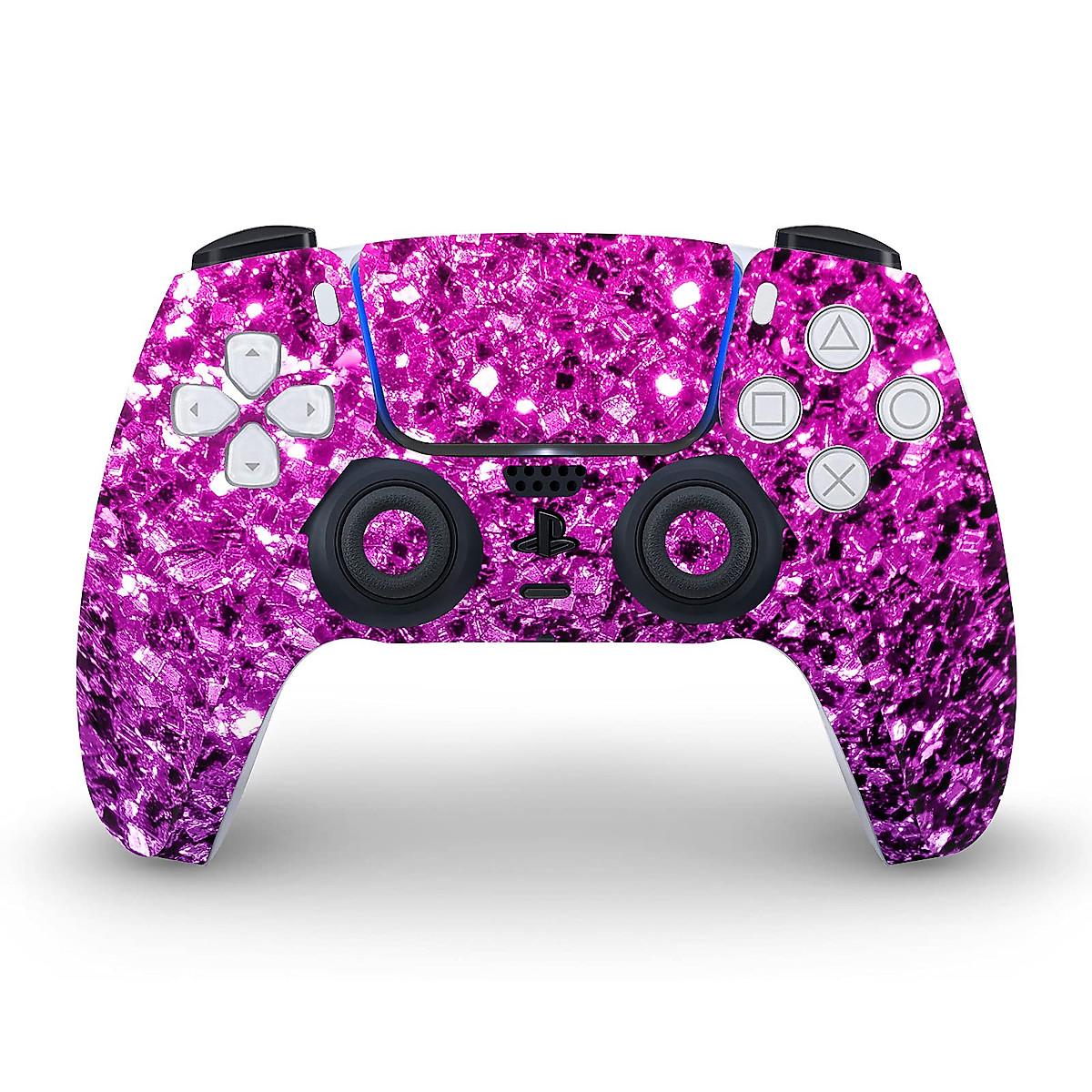 Head Case Designs Officially Licensed PLdesign Purple Pink Art Mix Vinyl Faceplate Sticker Gaming Skin Case Cover Compatible with Sony Playstation 5 PS5 Disc Edition Console & DualSense Controller