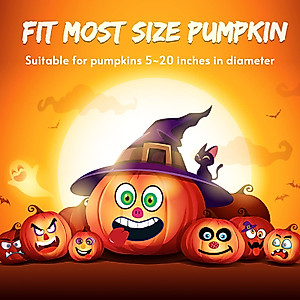 Pumpkin Decorating Kit for Kids 48 Different Pumpkin Faces Stickers Halloween Pumpkin Stickers Halloween Pumpkin Decor for Kids Make 48 Pumpkins