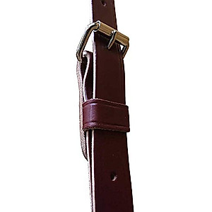 Outfitters Supply Classic Canvas & Leather Horse or Mule Feedbag, Handmade in Montana USA Leather, Adjustable Strap, Solid Leather Bottom with Leather Side Ventilation