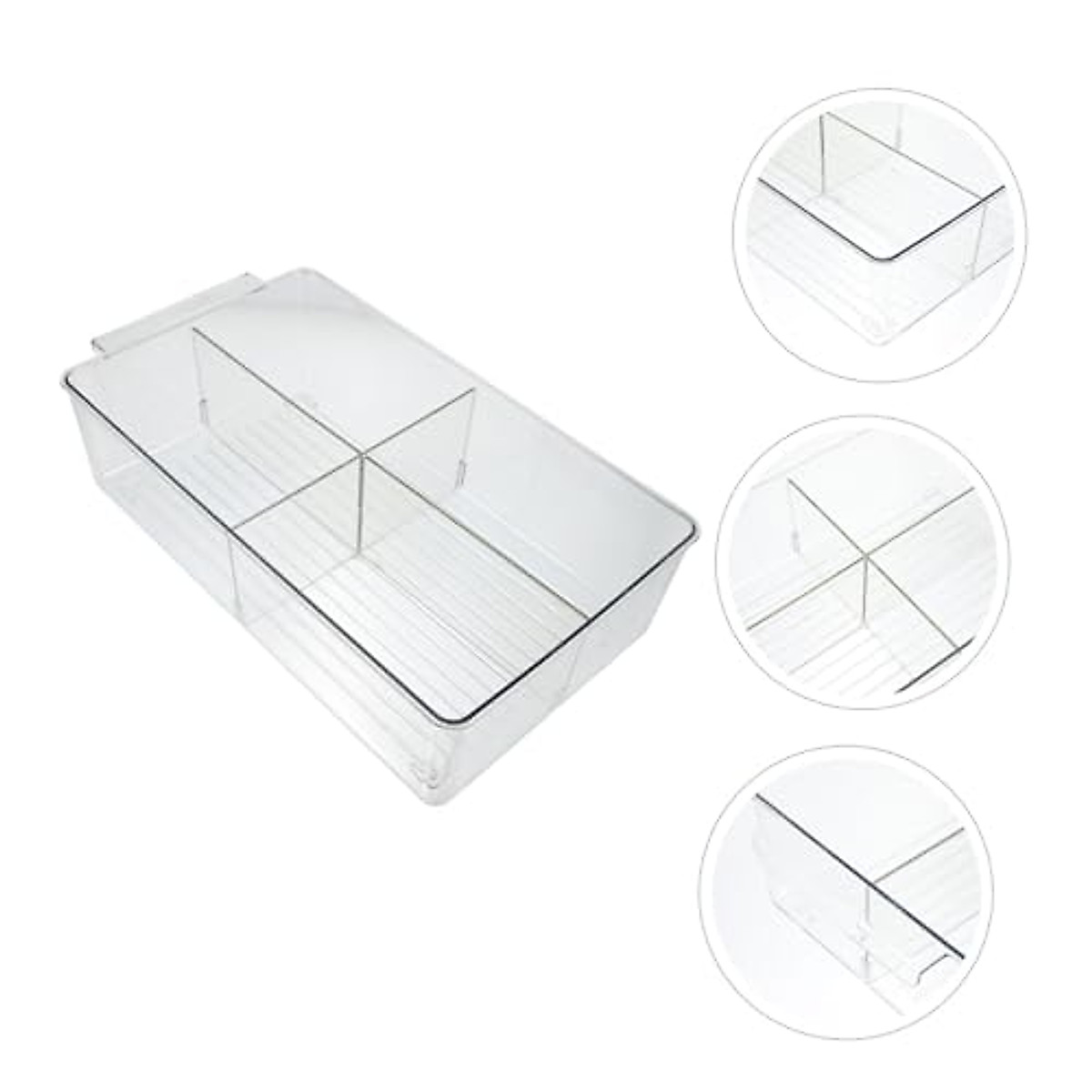 FELTECHELECTR Food Storage Containers Fridge Compartment Stacking Storage Box for Efficient and Neat Organization