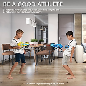 Kusntin Laser Tag Guns Set & Vests, Player Digital LED Display, Infrared Multi-Function Toy Gun, Arcade Gifts for Kids & Adults,Boys Girls for 8-12+ Years Old (Old Set of 4)