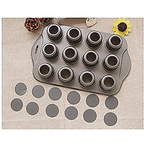 Shekure 12 Cups Mini Cheesecake Pan, springform Pan,bundt cake pan，Baking Dishes