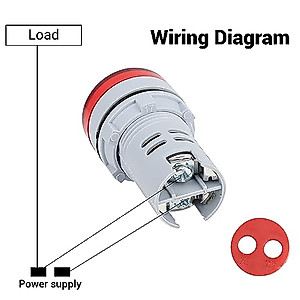 DROK AC 500V Voltage Meter, 3pcs AC 60-500V 110v 220v Voltage Monitor Digital Larger LED Screen Voltmeter Volt Detetor Green Red Yellow Signal Indicator Light Panel