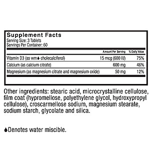 Celebrate Vitamins Calcium Plus Bariatric Calcium Citrate Non-Chewable Tablet with Vitamin D3 and Magnesium, 1200mg, Sugar-Free & Gluten-Free Calcium Citrate for Bariatric Patients, 180 count