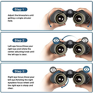 20x50 Military Binoculars for Adults with Smartphone Adapter - Compact Waterproof Tactical Binoculars for Bird Watching Hunting Hiking Concert Travel Theater with BAK4 Prism FMC Lens, Mud