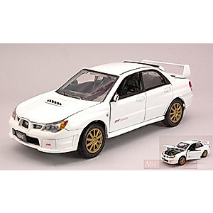 Scale Model Compatible with Subaru Impreza WRX STI 2003 White 1:24 MOTORMAX MTM73330W