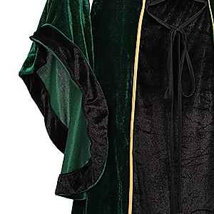 JWSOI Renaissance Dress Women Medieval Costume Women Ren Faire Dress Evil Queen Costume Women Plus Size Black