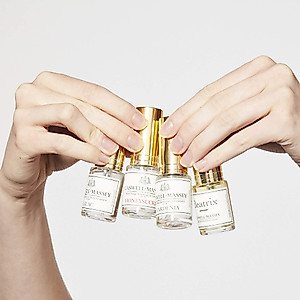 Caswell-Massey Eau De Toilette Sampler Gift Set - Travel Size NYBG Floral Fragrances in Honeysuckle, Gardenia, Lilac and Rose Scents, 15 ml Each (Set of 4)