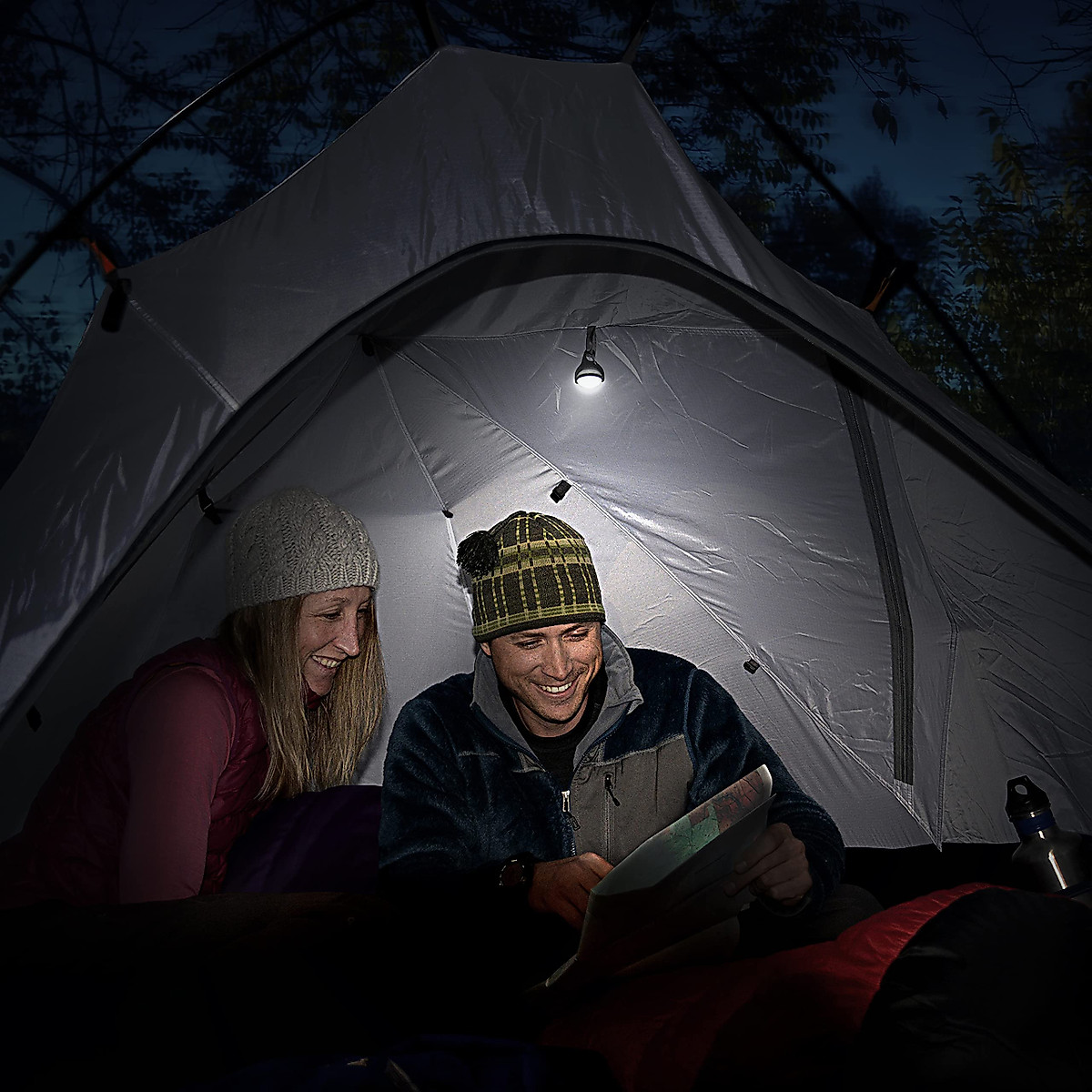 Nite Ize Moonlit LED Micro Lantern, Mini Swivel Light with Clip, White LED