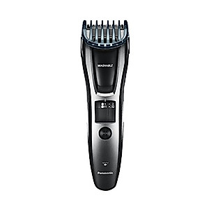 Panasonic Hair and Beard Trimmer, Men's, with 39 Adjustable Trim Settings and Two Comb Attachments for Beard and Hair, Corded or Cordless Operation, ER-GB60-K, Black