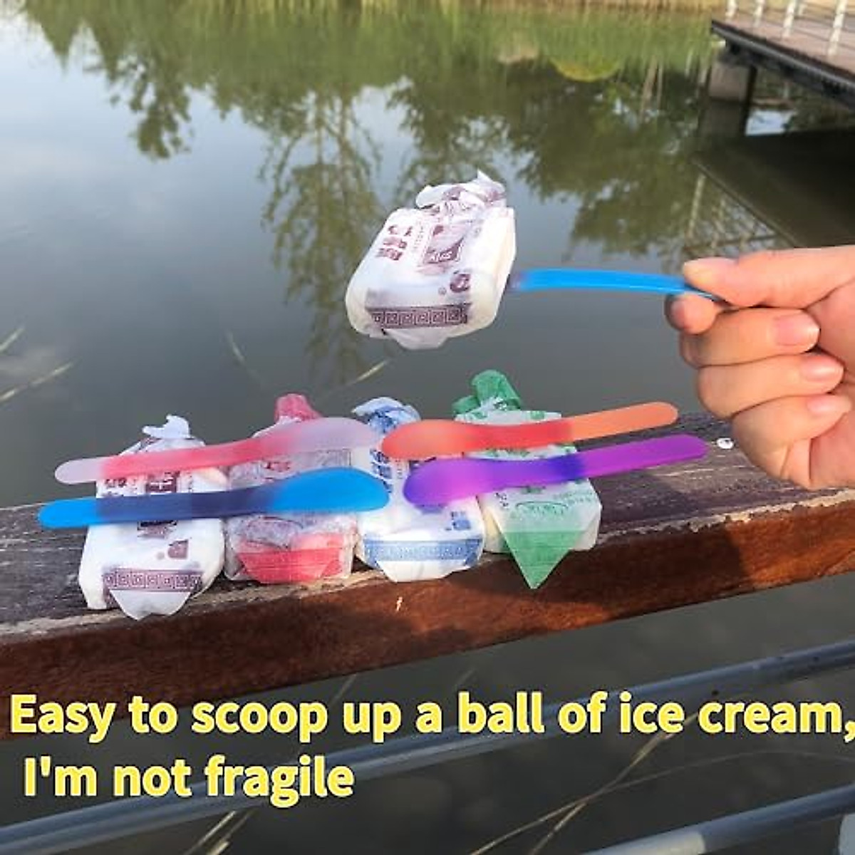 40 Color-Changing Spoons-Dessert Pudding Spoons-Birthday Celebration Spoons-Ice Cream Spoons-Perfect for Parties -Reusable-Individually Wrapped!