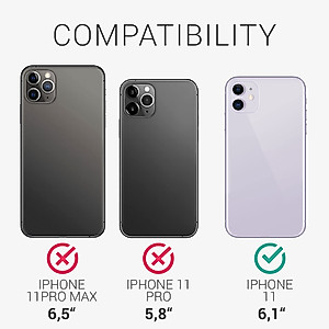 kwmobile Case Compatible with Apple iPhone 11 Case - Soft Slim Protective TPU Silicone Cover - Neon Green