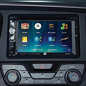 Dual Electronics XDVD276BT 6.2" LCD Touch Screen Double Din Car Stereo, Black, One Size