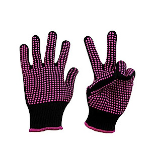 HTVRONT Heat Resistant Gloves for Sublimation - 2Pcs Heat Gloves for Sublimation with Silicone Bumps, Heat Resistant Work Gloves for Women,Universal Fit Size