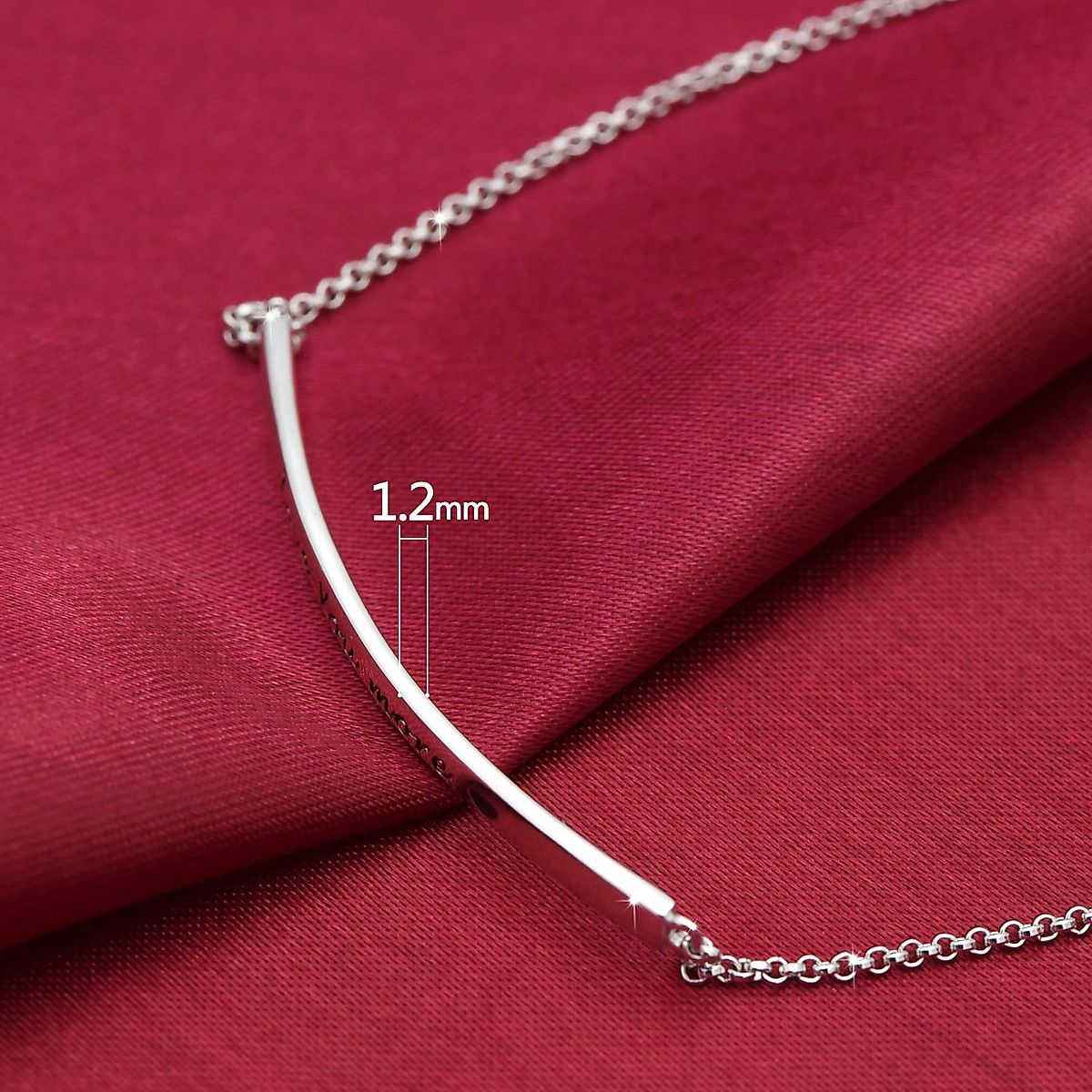 ACJNA 925 Sterling Silver Bracelet for Women Engraved Love You More Inspirational Jewelry Gift for Teens