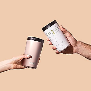 Ello Jones Stainless Steel Travel Coffee Mug -Travel Tea Mug, 11oz, White Speckles