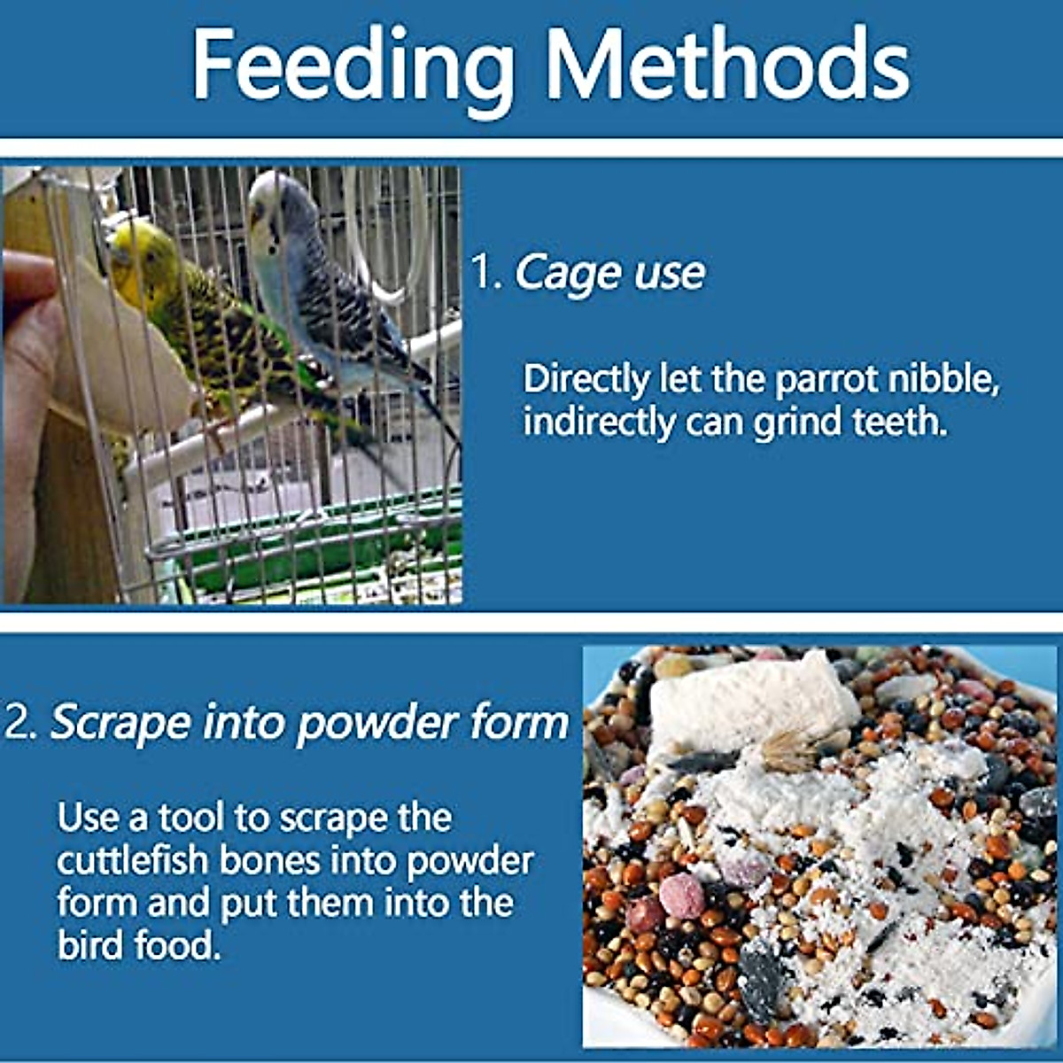 BNOSDM Bird Cuttlebone Chew Toy Cuttlefish Bones Parrot Cage Toys Bite for Cockatiels Parakeets Budgies Finches Canaries Lovebirds Small Conures Mynahs Toucans African Greys 10PCS