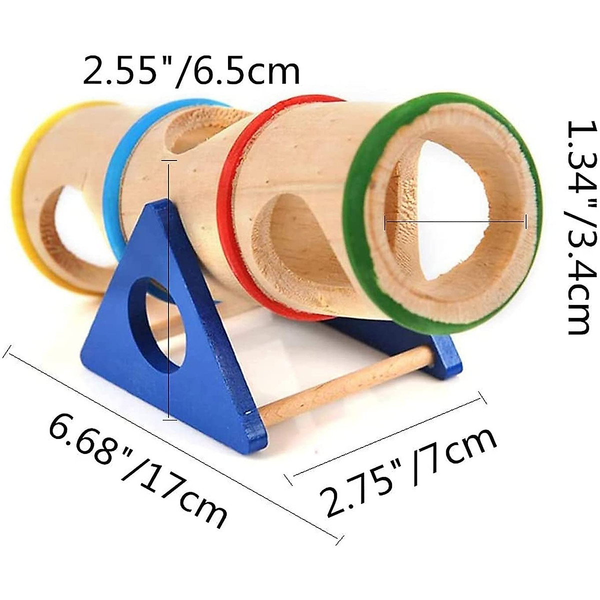 Litewoo Wood Seesaw Tunnel Toy for Dwarf Hamster Gerbil Rat Mouse Small Animal House Cage House Toy