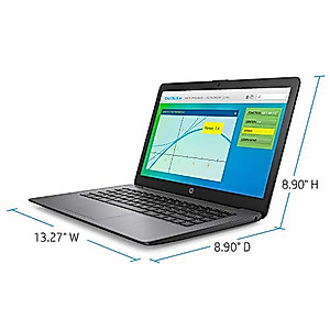 HP Stream 14-inch Laptop, Intel Celeron N4000, 4 GB RAM, 64 GB eMMC, Windows 10 Home in S Mode With Office 365 Personal For 1 Year (14-cb186nr, Brilliant Black) (9MV74UA#ABA)
