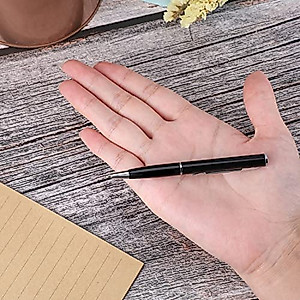 10 Pieces Small Pens Mini Pen Metal Thin Pens Fine Wallet Pocket Metal Pen Miniature Gel Ink Pens for Signature Calligraphy Business