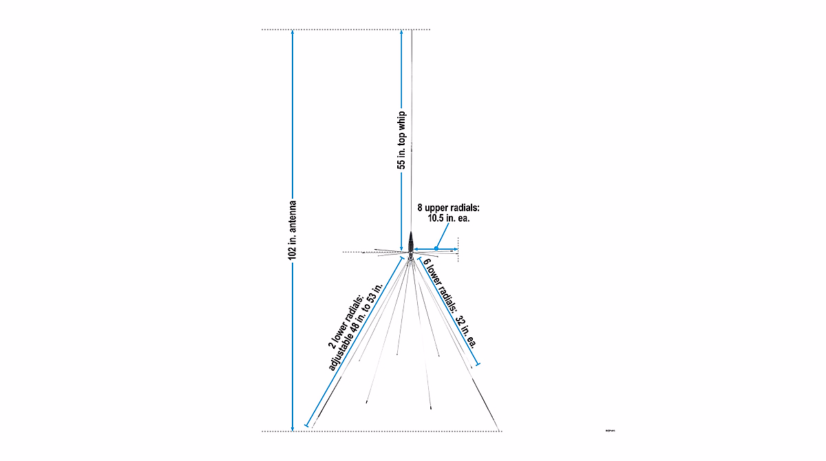 Tram 1411 300W Super Discone Antenna for Wideband Reception