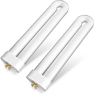 Belleone 15W Bug Zapper Light Bulb Replacement for T6 T8 T9 Lamp, FUL 15 Watt BL, 4-Pin Base, U Shaped Twin Tube Bulb for Outdoor Indoor, 2 Pack