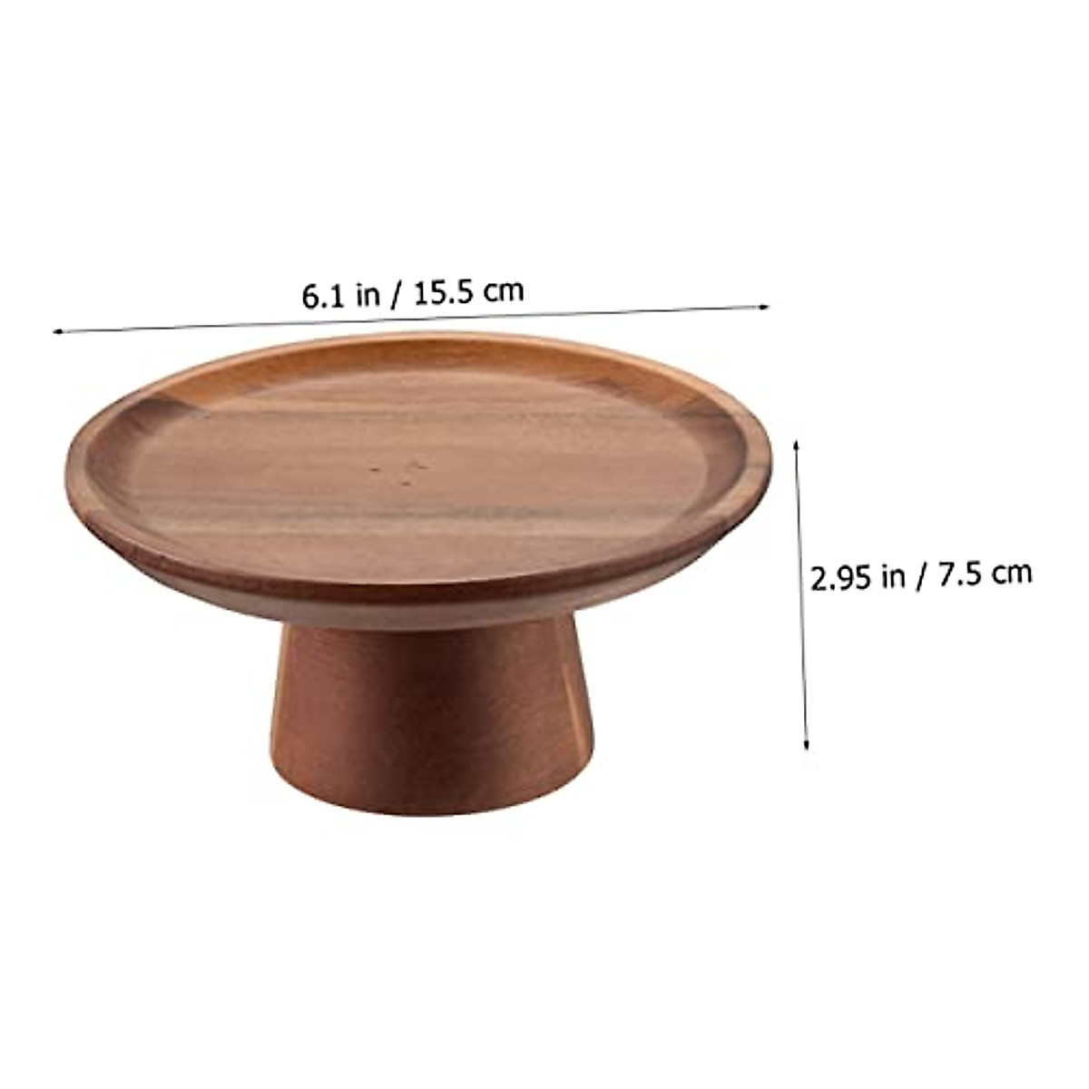 GRIRIW Tall Cake pan Wood Serving Tray Wood Tray Trays for Coffee Table Christmas Display Tower Rustic Cake Plate Cupcake Stand Coffee Table Plate Organizer Trays Candy nut Tray Food