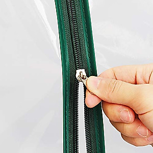 Solution4Patio Expert in Garden Creation #G304B00-US Transparent PVC Greenhouse Replacement Cover Fit for 5-Tier Shelves Frame Size 27 in. W x 19 in. D x 76 in. H (Frame Not Included)