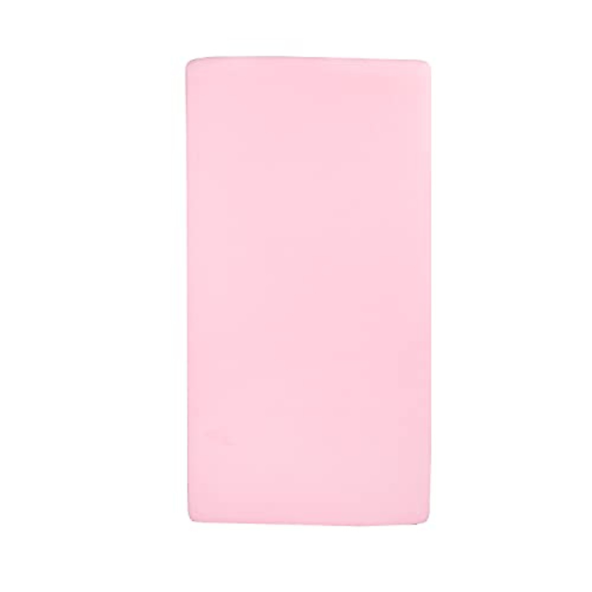 EXQ Home Fitted Baby Crib Sheets for Boys Girl, Standard Crib Mattress Sheet Soft Breathable Toddler Bed Sheets, Cozy Microfiber Toddler Cot Sheet (28x52x8in Pink)