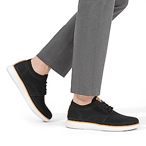 Bruno Marc Men's CoolFlex Breeze Mesh Sneakers Oxfords Lace-Up Lightweight Casual Walking Shoes,Size 8,01 Black,Grand