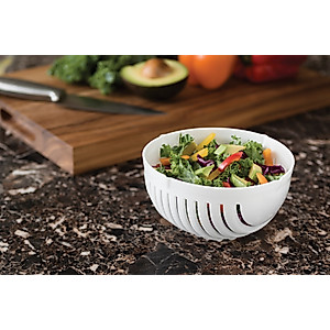 Fox Run Salad Bowl Cutter, 8 x 4 x 7.5 inches, White,8658