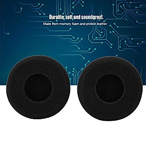 PUSOKEI 2PCS Leather Earmuffs,Replacement Foam Headphone Ear Pads for GRADO SR60 SR80 SR125 SR225 M1 M2 Headphones
